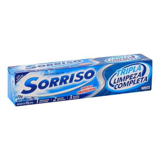 Kit 6 Und Kit Creme Dental Sorriso Limpeza Completa 12 Und 70g - Creme ...
