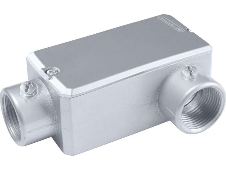 Kit 6 uni condulete em aluminio tipo ll de 4 com tampa sem rosca com ...