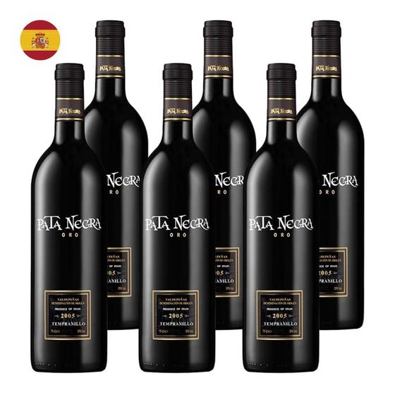 Kit 6 Vinhos Pata Negra Oro Tinto Espanha 750ml - Vinho - Magazine Luiza