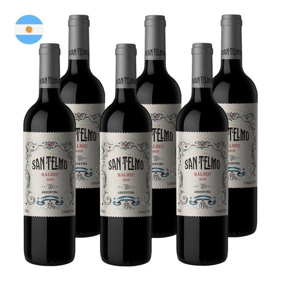 Kit 6 Vinhos San Telmo Malbec Tinto Argentina 750ml - Vinho - Magazine ...