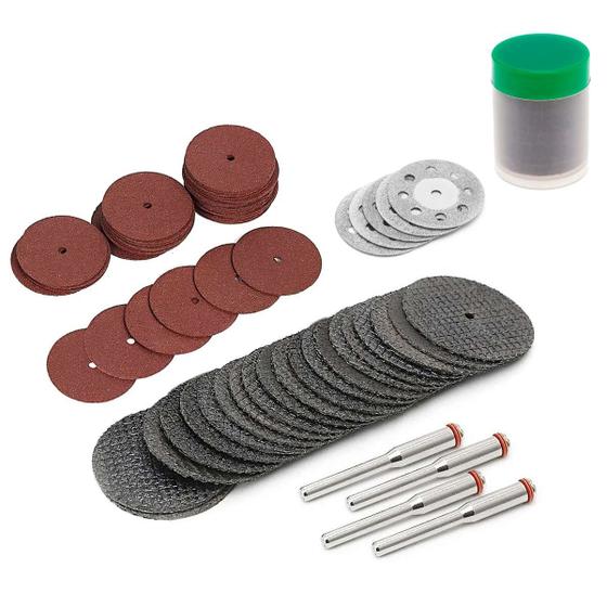 Kit 60 Discos de Corte para Micro Retífica Fibra de Vidro - Titanium ...