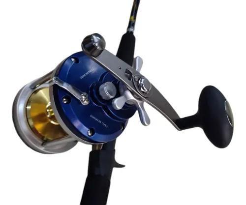 Kit 60 KG Pesca Pesada Carretilha Ottoni Jj500 + Vara Pintado 60lb ...