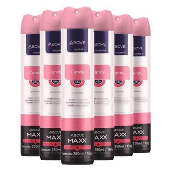 Kit 6Un Above Maxx Candy Desodorante 250Ml - Desodorante - Magazine Luiza