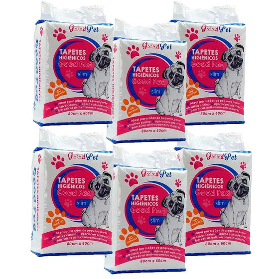 Kit 6un Tapete Higiênico Good Pad 80x60cm C/30 Unidades - Tapetes ...