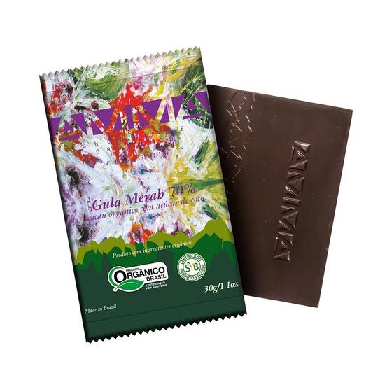 Kit 6X: Chocolate 70% Cacau Orgânico Gula Merah Amma - Amma Chocolates ...