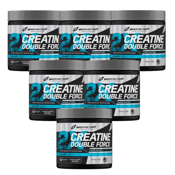 Kit 6x Creatina Double Force 150g Bodyaction - Kit de Suplementos ...