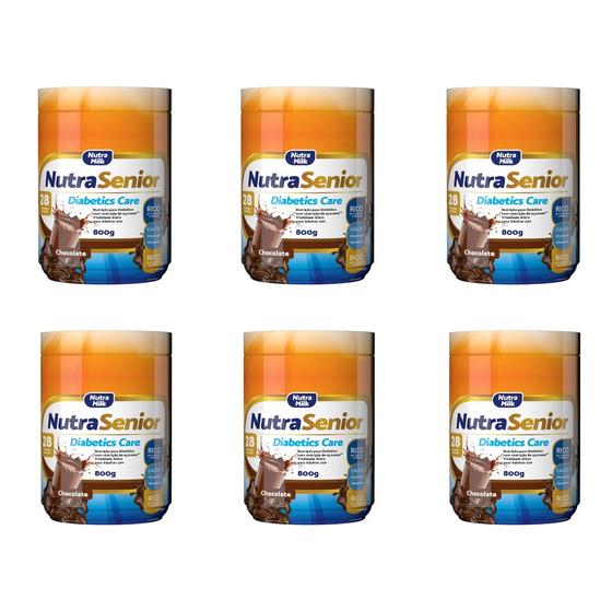 Kit 6X Nutra Senior Adulto 50+ Diabetics Care Complemento Alimentar ...