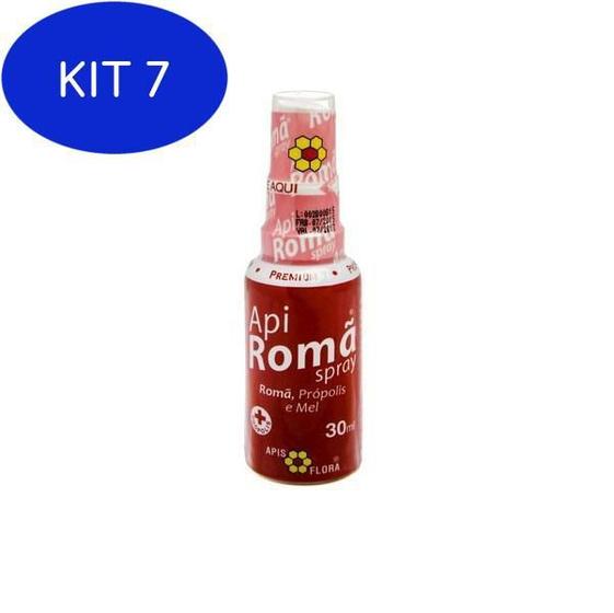 Kit 7 Api Romã Spray Romã/Própolis/Mel 30 Ml - Apis Flora - Extrato de ...