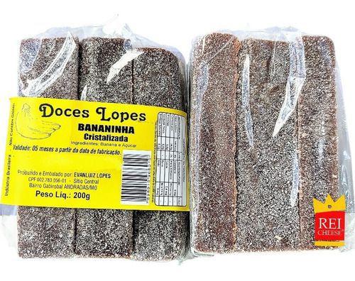 Kit 7 Bananinha Cristalizada Do Sul De Mg Doces Lopes 200g - Doce de ...
