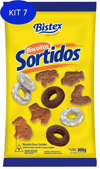 Kit 7 Biscoito Sortidos Bistex 400G - Biscoito / Bolacha - Magazine Luiza