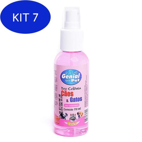 Kit 7 Colonia Para Cães Filhotes Genial Pet 110ml - Perfume e Colônia ...