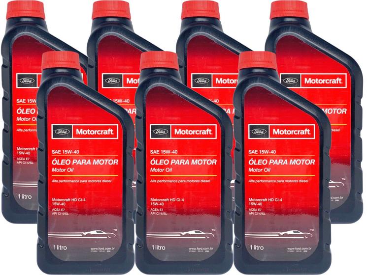Kit 7 Óleo 15w40 Mineral Ranger S10 Frontier Diesel - MOTORCRAFT ...
