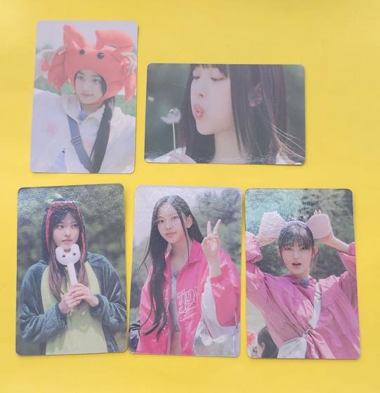 Kit 7 Photocards New Jeans OMG Idol Kpop Colecionáveis Dupla Face Foto ...