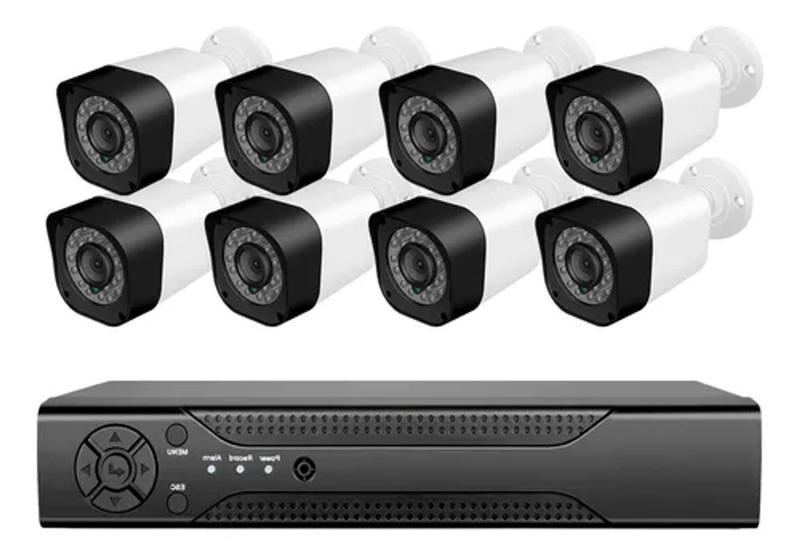 Kit 8 Cameras Segurança Dvr 8 Canais Full Hd Monitoramento - Protec ...