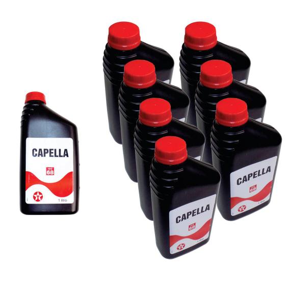Kit 8 Litros Óleo Mineral 68 Capella para Refrigeração - Lubrificantes ...
