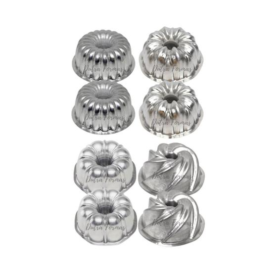 Kit 8 Mini Formas Bolo Suiça Decorada Vulcão + Gomada N 1 2 E 3 - Dutra ...