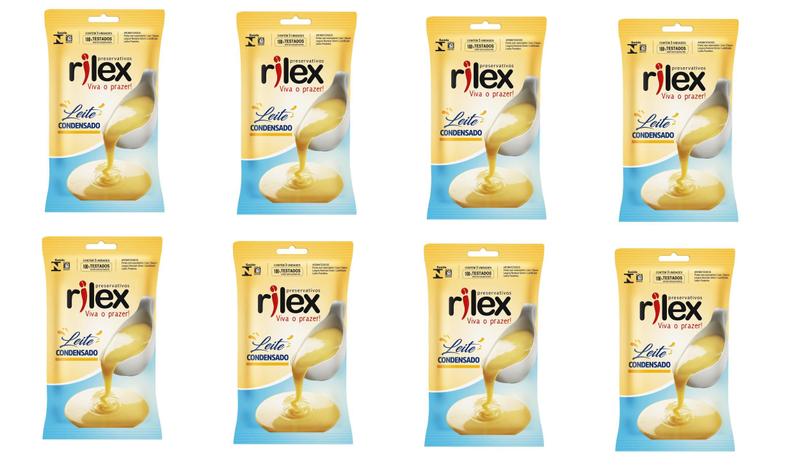 Kit 8 Preservativo Sabor Leite Condensado 3 unidades - Rilex ...