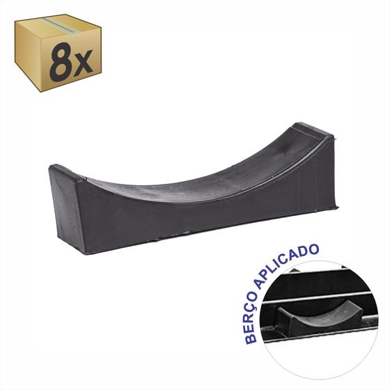 Kit 8 Suporte Berço Apoio Halteres Dumbell Anilha Preto - Empório ...