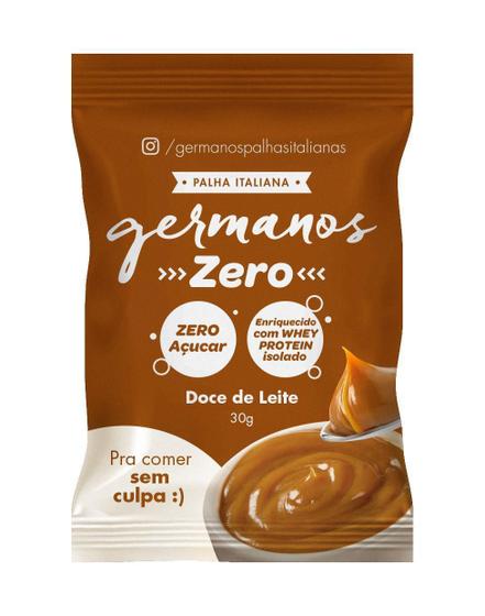 Kit 8 Unidades Palha Italiana Sabor Doce De Leite Sem Açucar - Germano ...