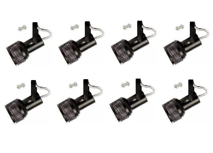 Kit 8x Spot tela para trilho perfilado ou eletro calha Preto ...