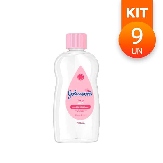 Kit 9 Óleo Puro Hidratante Johnson's Baby Hidratação Regular Macia ...