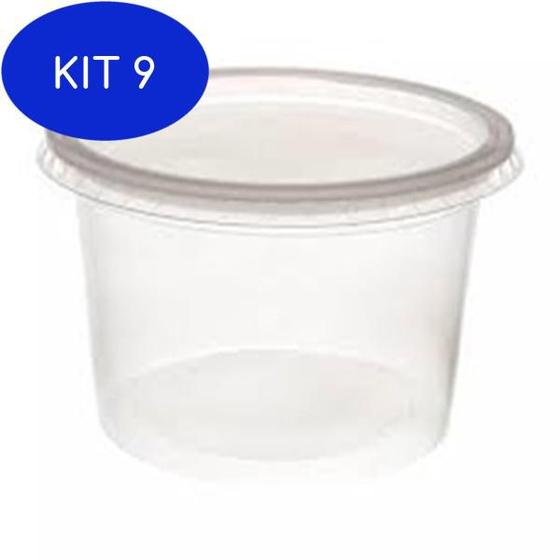 Kit 9 Pote Redondo Com Tampa 500ml Pacote Com 24 Prafesta - Pote - Magazine Luiza