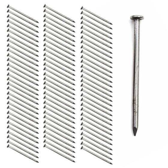 Kit 90 Prego Com Cabeça 10x10 De Arame Para Fixação Madeira Metal ...