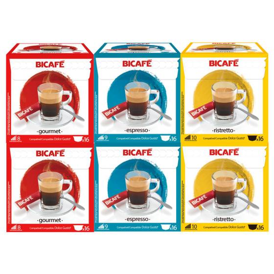 Kit 96 Cápsulas Para Dolce Gusto Kit Degustação Café Bicafé - Aroma ...