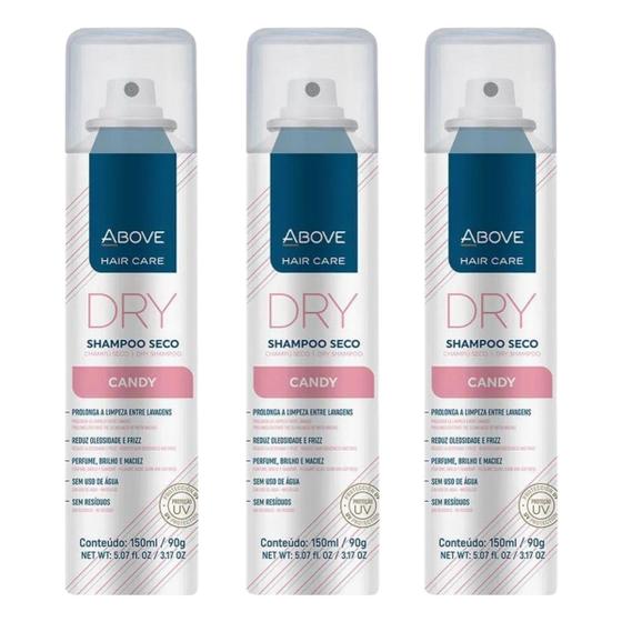 Kit above shampoo a seco hair care dry candy 150ml c/3 - Shampoo a Seco ...