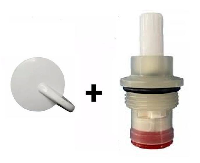 Kit acabamento manopla + reparo de registro torneira elétrica lumen ...