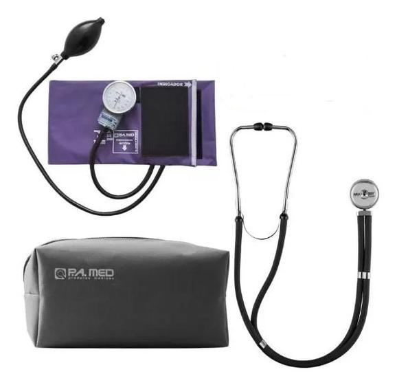 Kit Acadêmico Enfermagem Aparelho De Pressao Esfigmo Manual Pamed ...