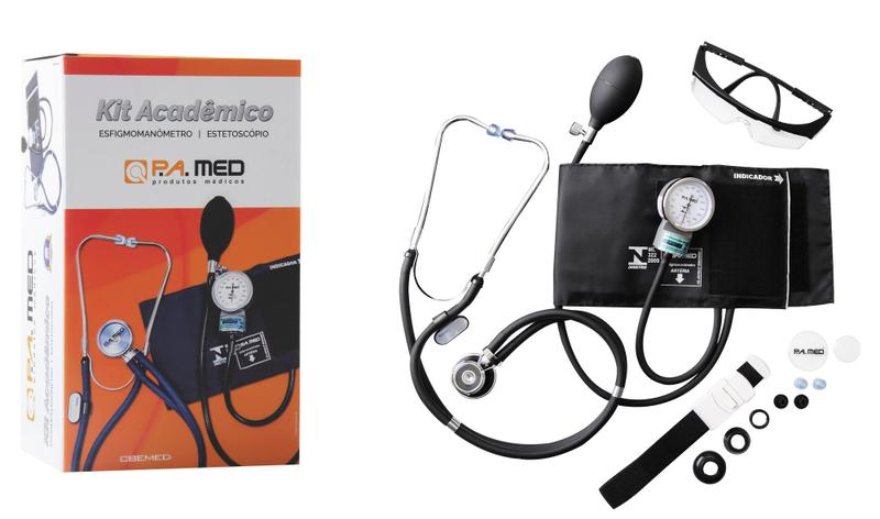 kit ACADEMICO P.A MED- PRETO - Kit Enfermagem - Magazine Luiza