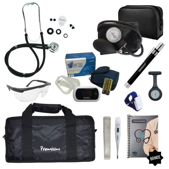 Kit acadêmico para enfermagem e profissionais da saúde completo c/ 10 ...