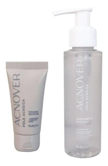 Kit Acnover Limpeza Facial Acne Espinha Sabonete + Pomada - Ruby Rose ...