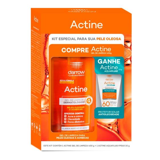 Kit Actine Darrow Gel de Limpeza 400g e Ganhe Actine Aquafluid ...