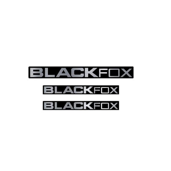 Kit Adesivos Emblema Black Fox Para-lama Lateral E Tampa Traseira Porta ...