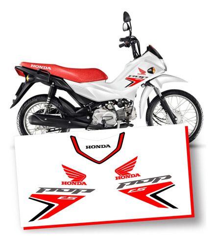 Kit Adesivos Faixas Pop 110i Design 2024 2025 Lançamento - Design Off ...
