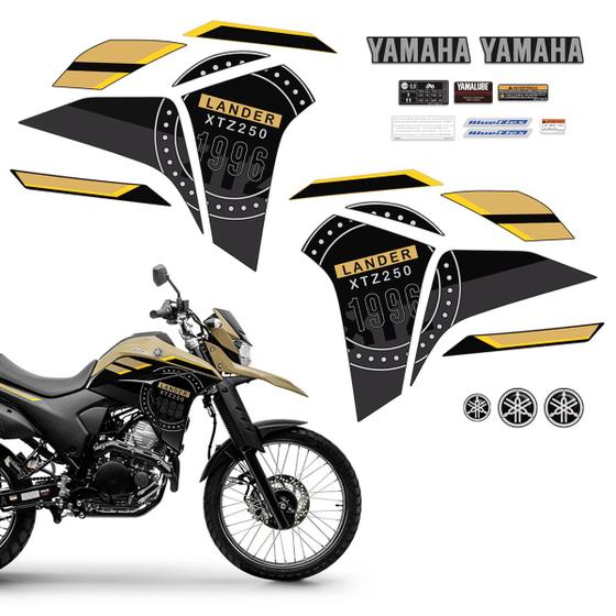 Kit Adesivos Moto Yamaha Lander Xtz 250 2023 2024 + Logos - SPORTINOX ...