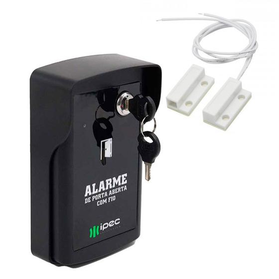 Kit Alarme de Porta Aberta e Sensor com Fio - Ipec - Alarme Residencial ...
