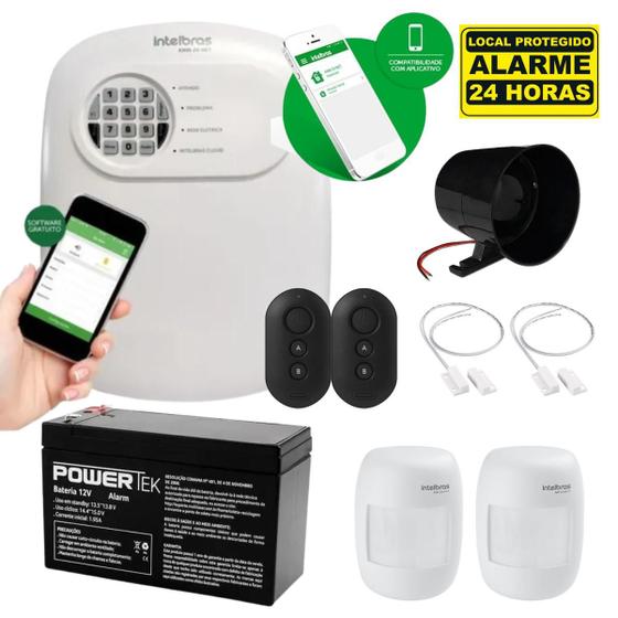 Kit Alarme Intelbras Anm Por App Celular 4 Sensores C/ Fio - Alarme ...