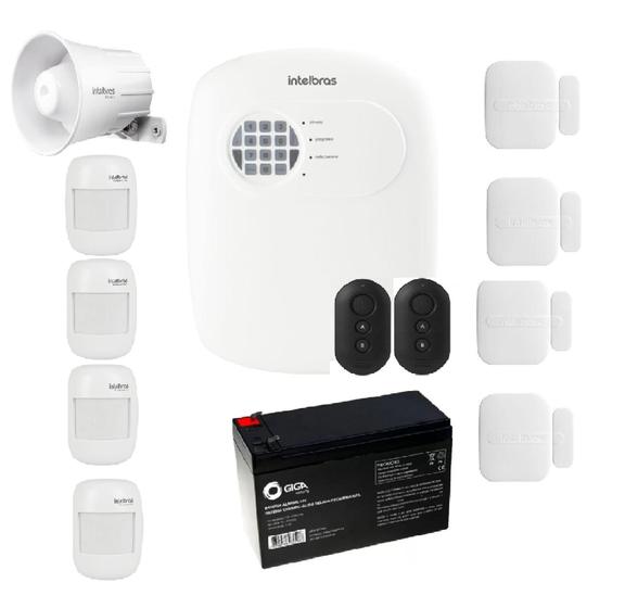 Kit Alarme Intelbras Residencial Comercial 8 Sensores 24 Net Via App ...