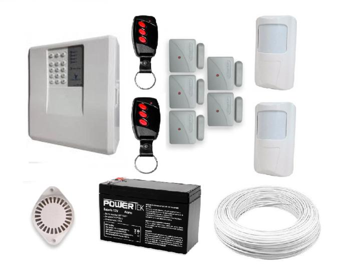 Kit Alarme Residencial Hombrus Completo com Bateria - Alarme ...