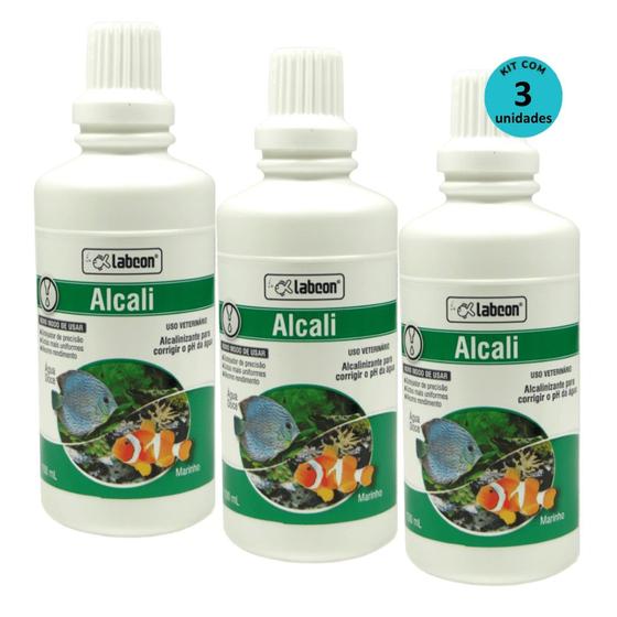 Kit Alcon Labcon Alcalizante Alcali 100ml - com 3 unidades - Elevador ...