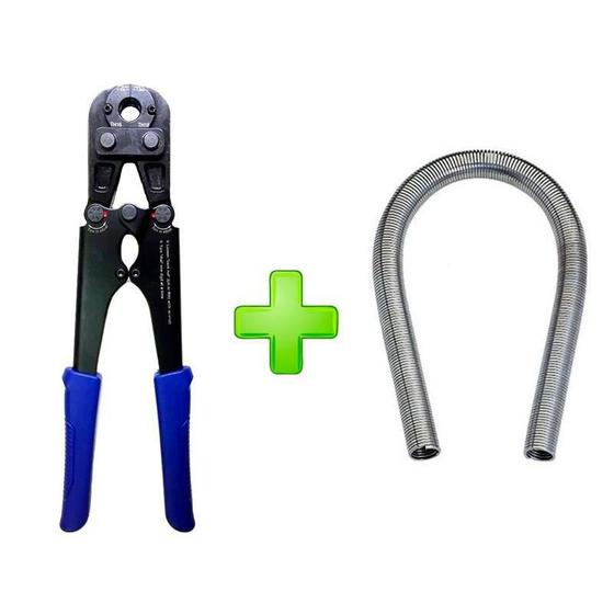 Kit Alicate Pex 16 mm Tudogás + Mola Curva Tubos 16 mm - Alicate Prensa ...