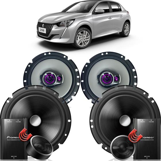 Kit Alto Falantes Dianteiros e Traseiros Peugeot 208 2021 - Pioneer Kit ...