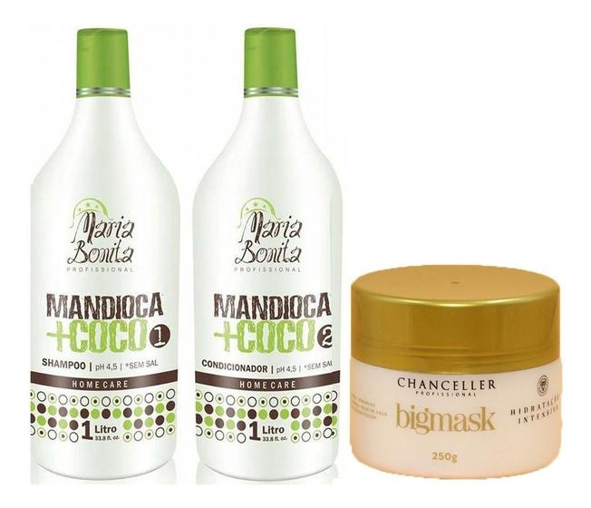 Kit Alto Impacto Hidratação Profunda 2250 Ml - Manga Rosa / Chanceller ...