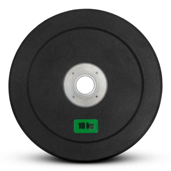 Kit Anilhas Olimpicas Bumper Borracha 80 Kg - 8 Unidades - Natural ...