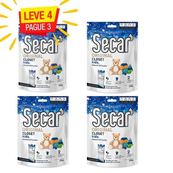 Kit Anti Mofo Secar Closet - Leve 4 Pague 3 - Desumidificador Original ...