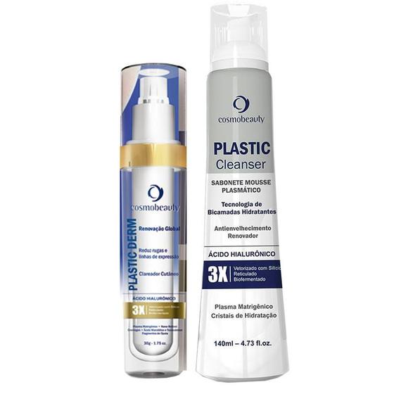 Kit Antissinais Ácido Hialurônico Plastic Cleanser Cosmobeauty ...