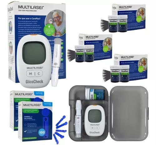 Kit Aparelho Medidor Glicose Completo Multi Hc487 Glicemia - MULTILASER ...
